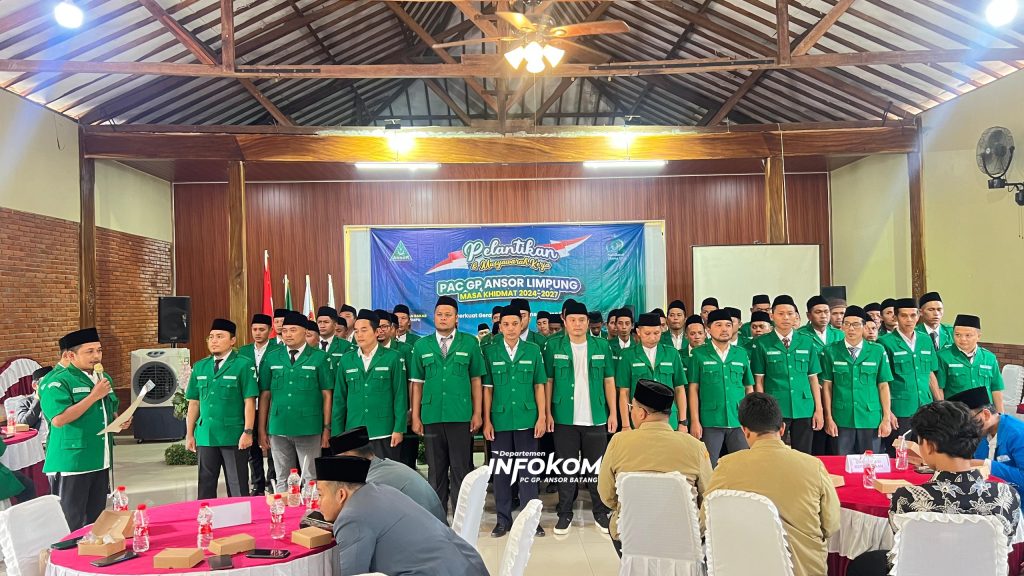Resmi Dilantik, Berikut Susunan Pengurus PAC GP Ansor Limpung Masa Khidmah 2024-2027 | NU Batang